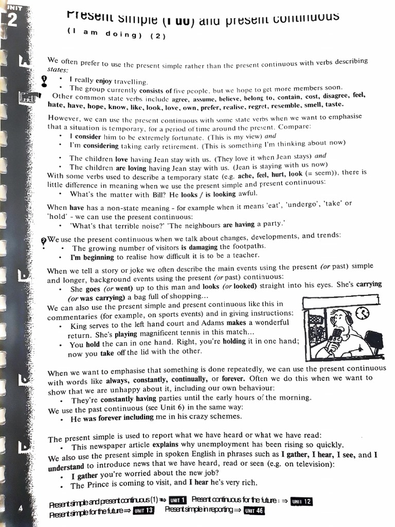 Unit 2 Present simple & continuous tense.pdf | PDF