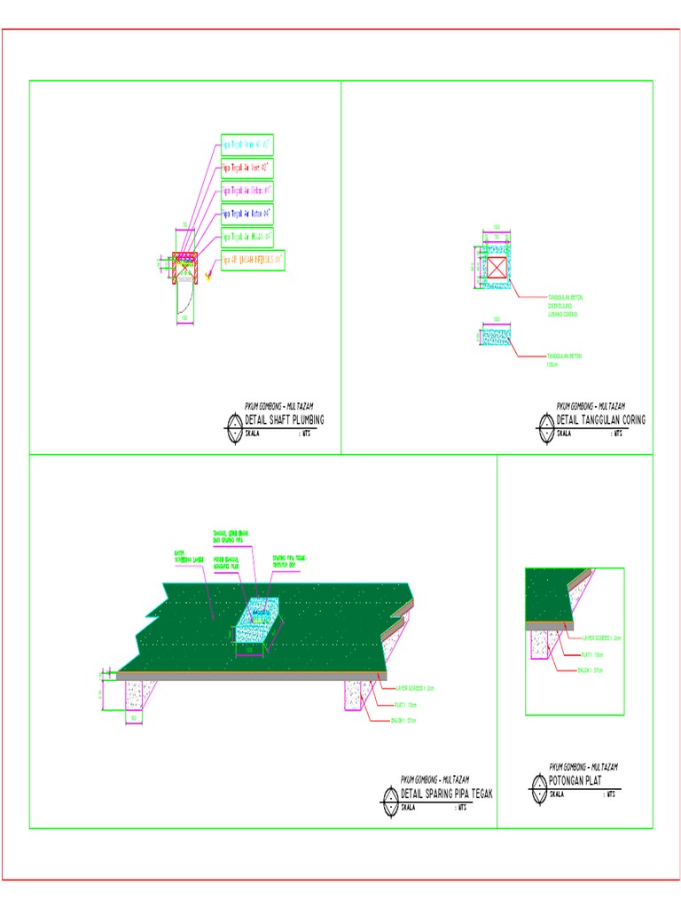 LT.3 Multazam-Edit Titik-Detail Tanggulan Shaft | PDF