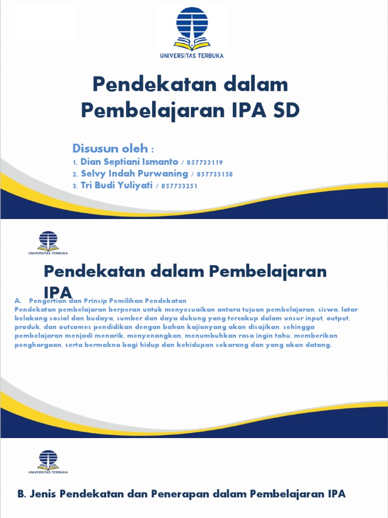 Modul 2 Pendekatan Pembelajaran Ipa | PDF | Sains & Matematika