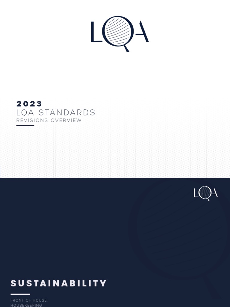 LQA Luxury+Benchmark+Standards Sustainabiliy PDF | PDF | Buffet ...