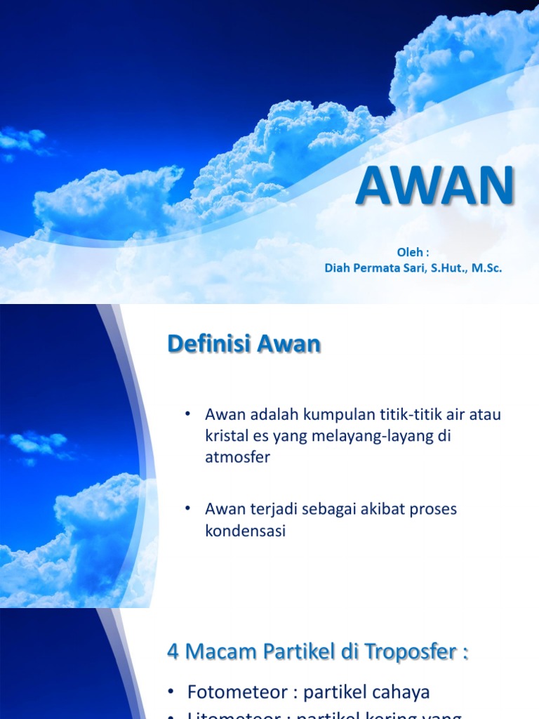AWAN: SIFAT DAN JENIS | PDF