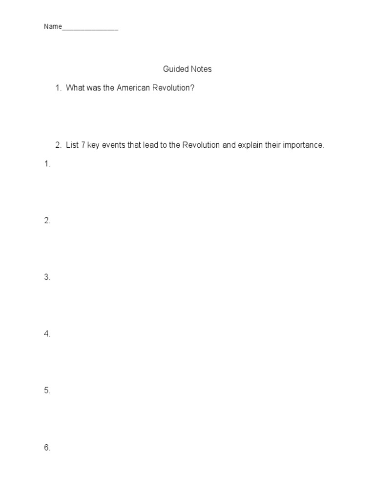 Guided Notes PDF