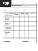 PPE Issue Register Template | PDF | Personal Protective Equipment ...