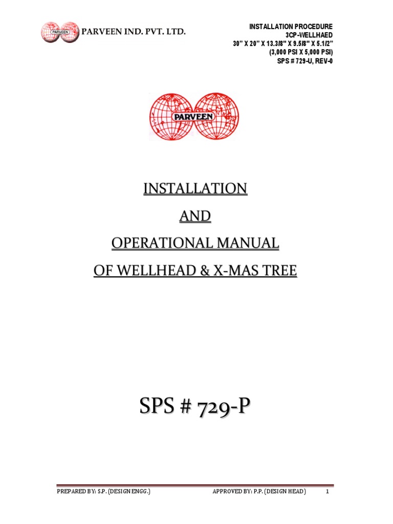 Wellhead - Manual S2100559 | PDF | Home & Garden | Technology & Engineering