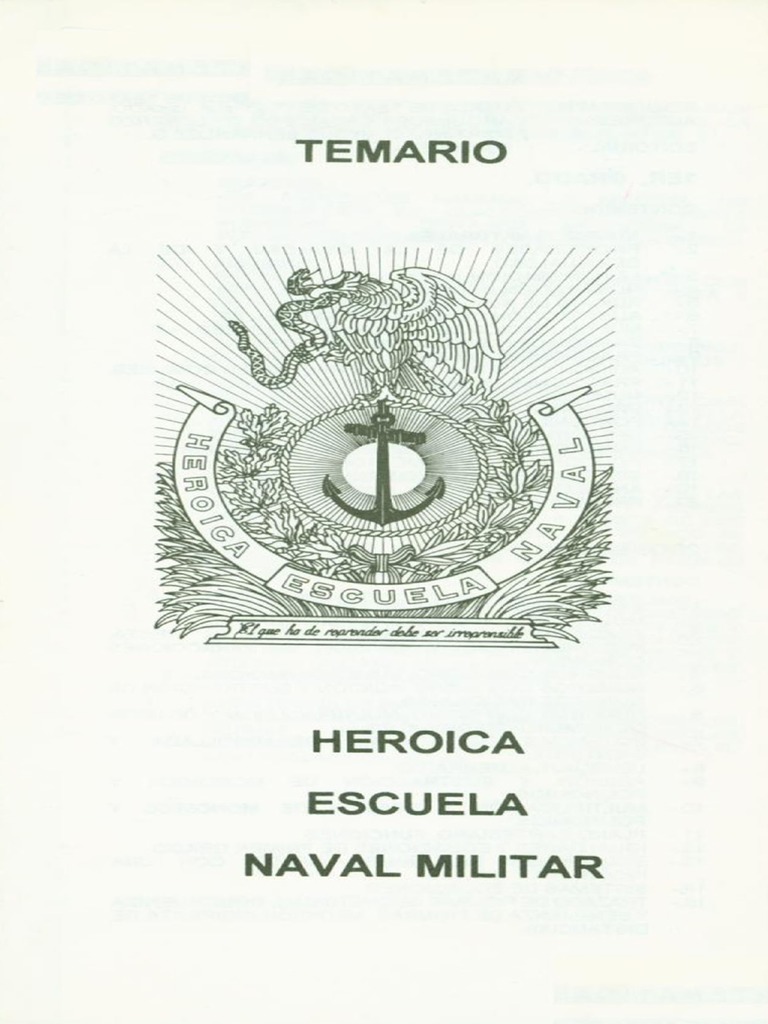 Temario Heroica Escuela Naval Militar PDF | PDF