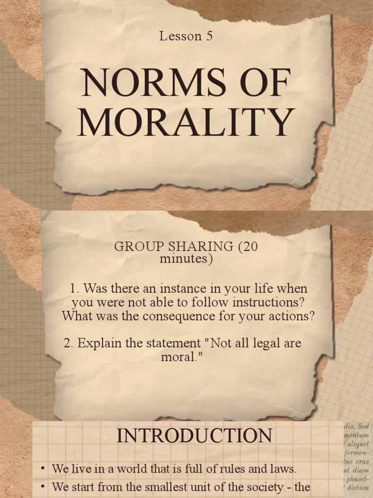 Norms of Morality | PDF