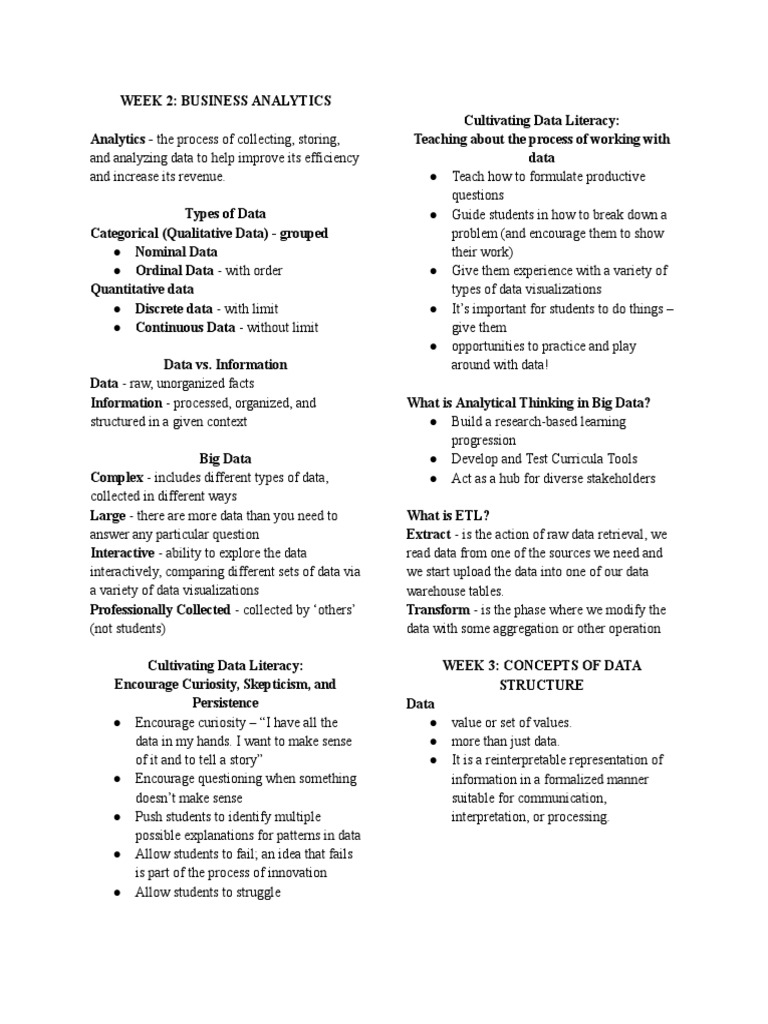 Data Warehousing Basics Reviewer | PDF