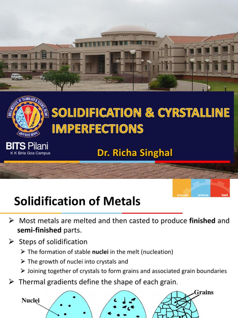 Ch-04 (Solidification Crystalline Imperfections) PDF | PDF