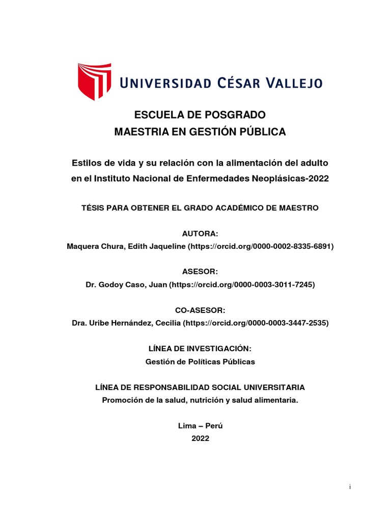 Tesis Completa Ucv | PDF