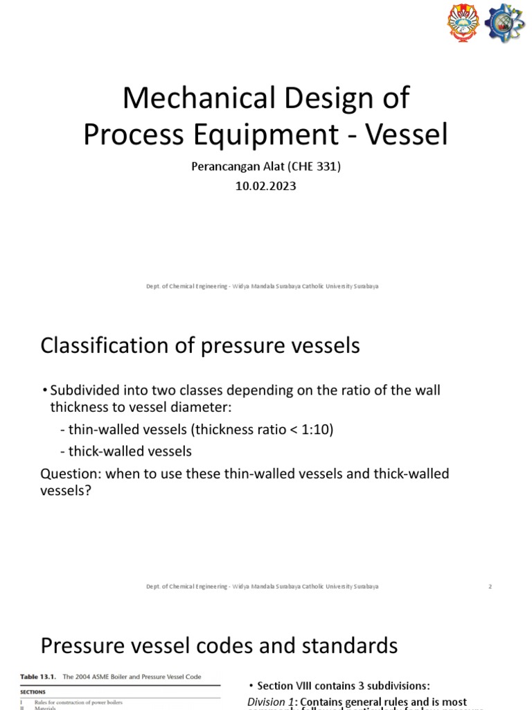 1. Mechanical Design of Process Equipment - Vessel #1.pdf | PDF ...
