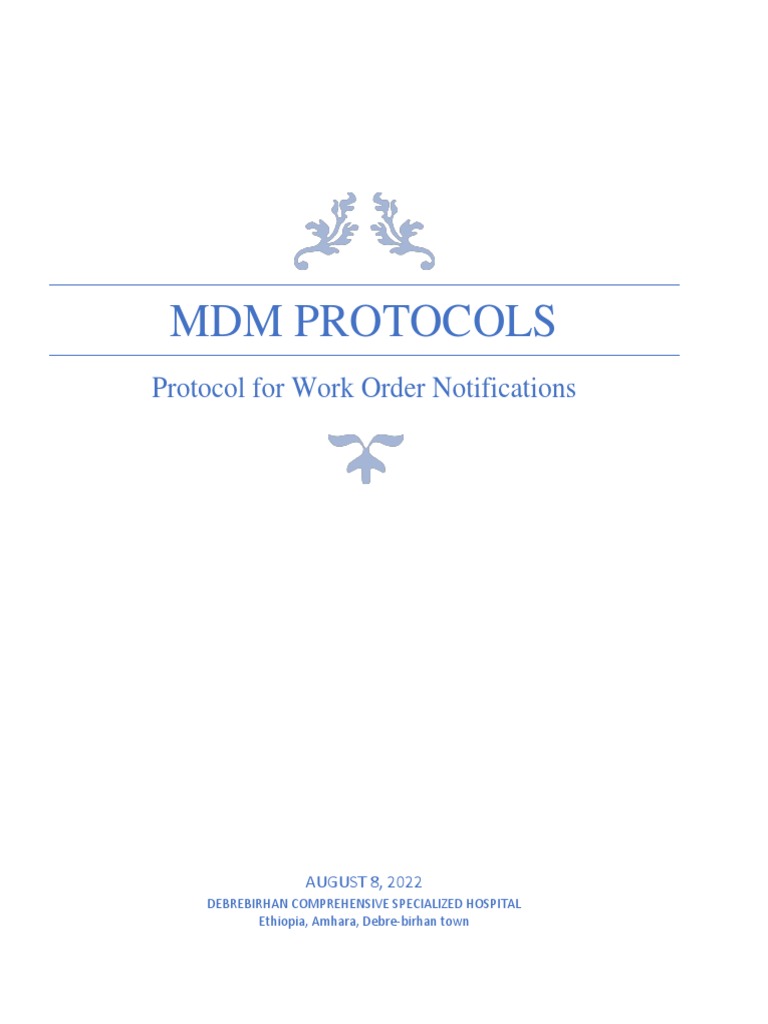 6 Protocol For Work Order Notification PDF | PDF