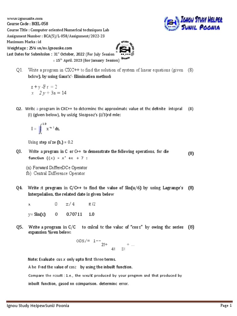 BCSL-058 (2022-23) Solved Assignment | PDF
