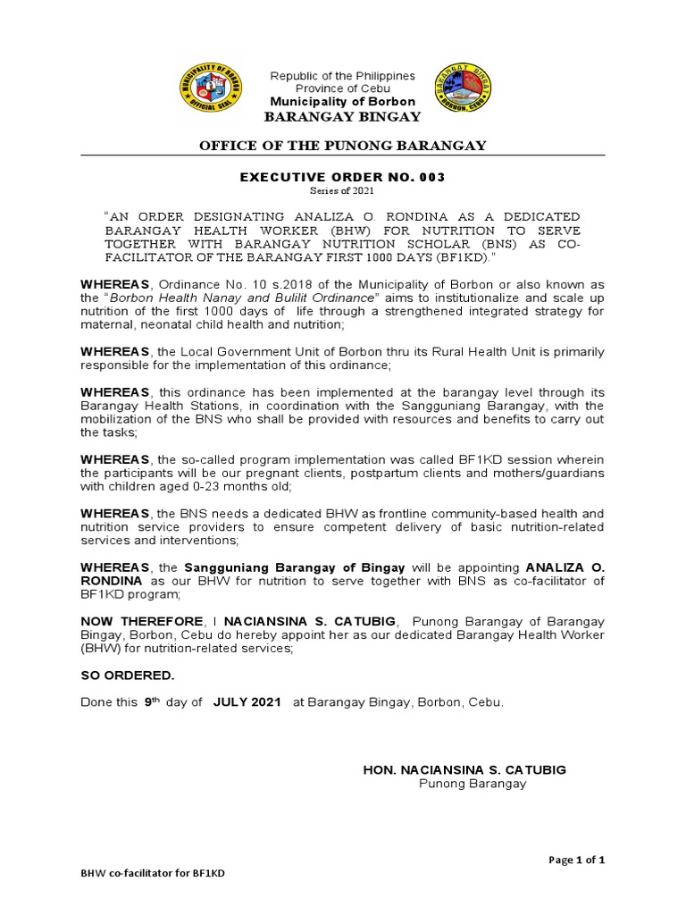 2021 - 003 - BHW Designate For BF1KD | PDF