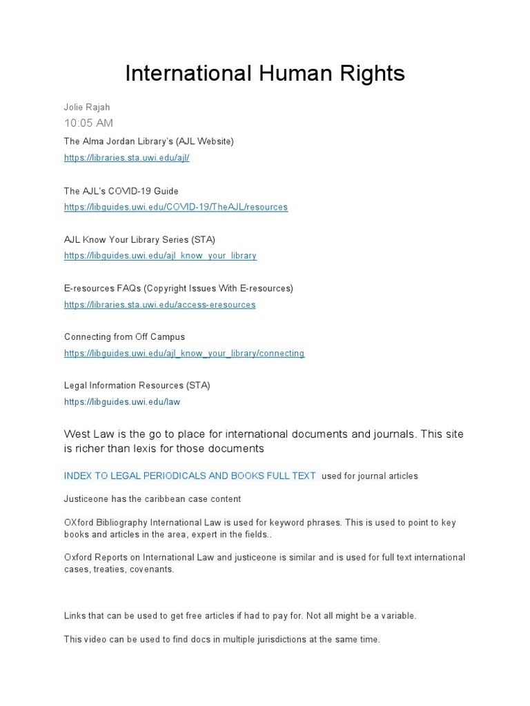 International Human Rights | PDF