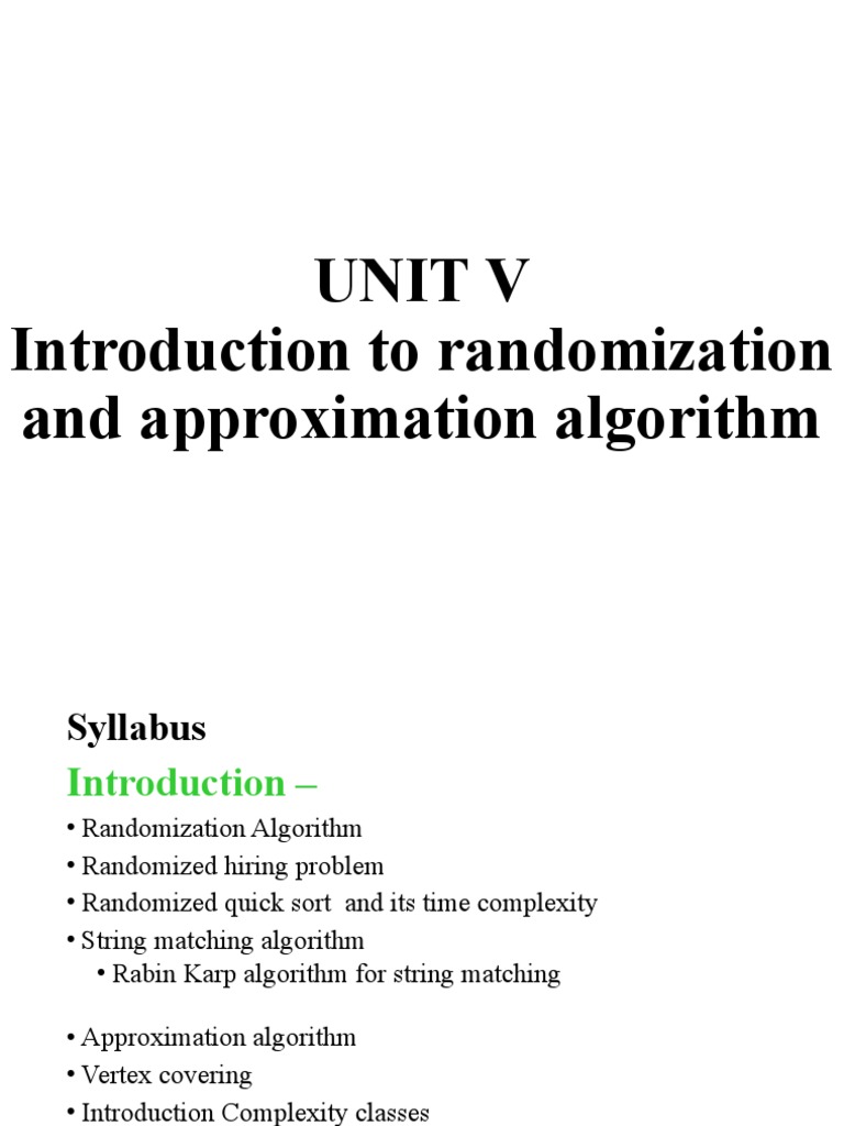 Unit V - Daa | PDF