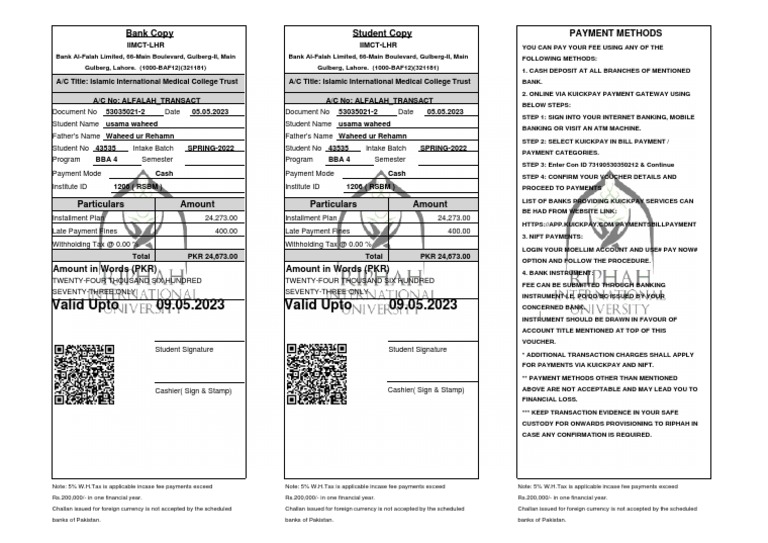 Fees Challan 43535.pdf | PDF