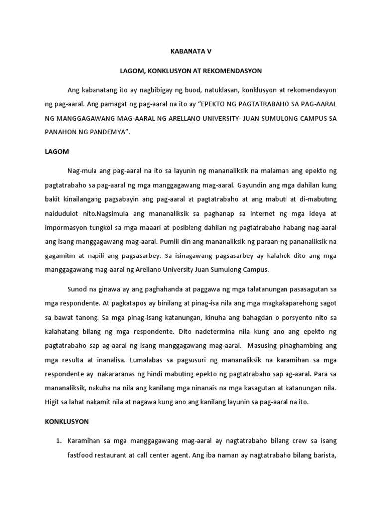 Kabanata V | PDF