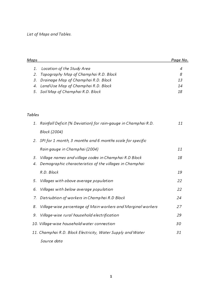 Maps and Demographics of Champhai R.D. Block | PDF | Geography ...