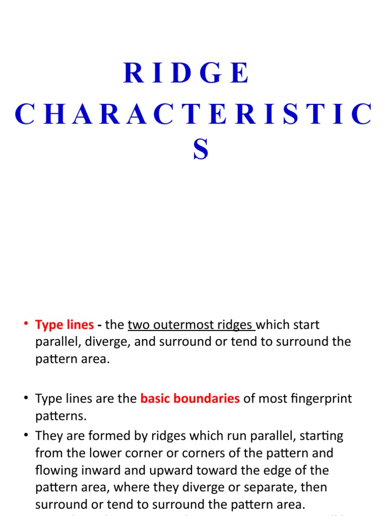 3 Ridge Formations | PDF