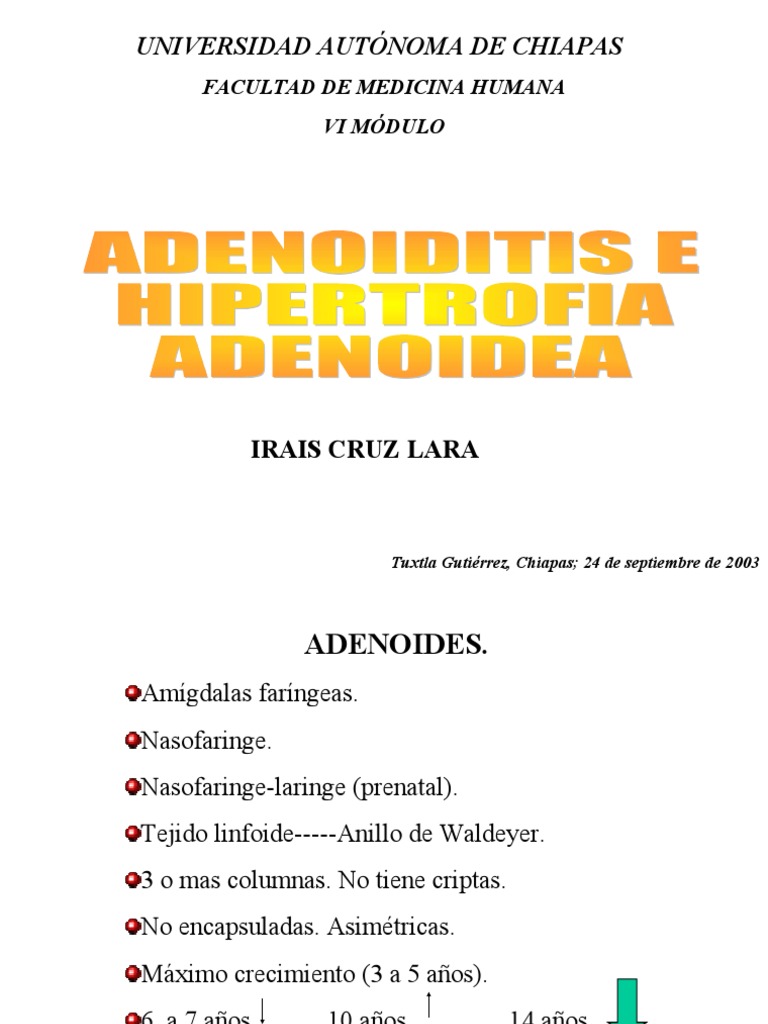 Adenoiditis: Diagnóstico y Tratamiento | PDF | Hogar, jardinería y ...