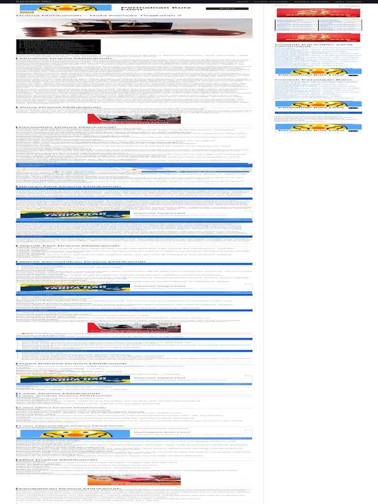 Drama Mahkamah - Nota Komsas Tingkatan 2 - Karangan Net PDF | PDF
