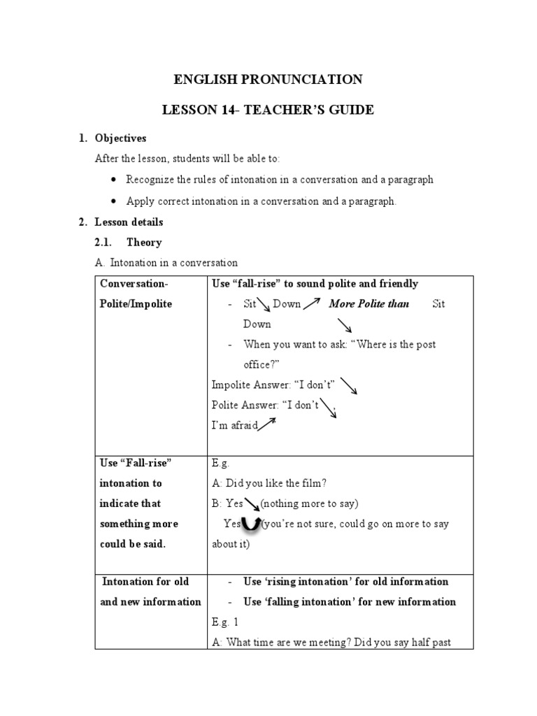 Lesson 14 - Teacher's Guide | PDF Lesson 14 - Teacher's Guide | PDF