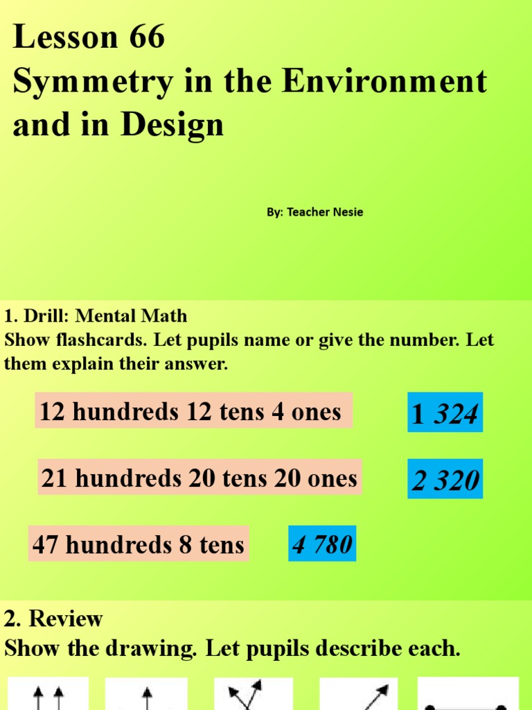 3rd-Math - Lesson 66 - Symmetry | PDF
