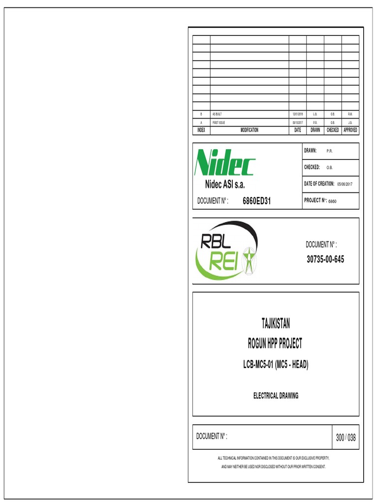 30735-00-645-B - LCB-MC5-01 Electrical Drawing | PDF