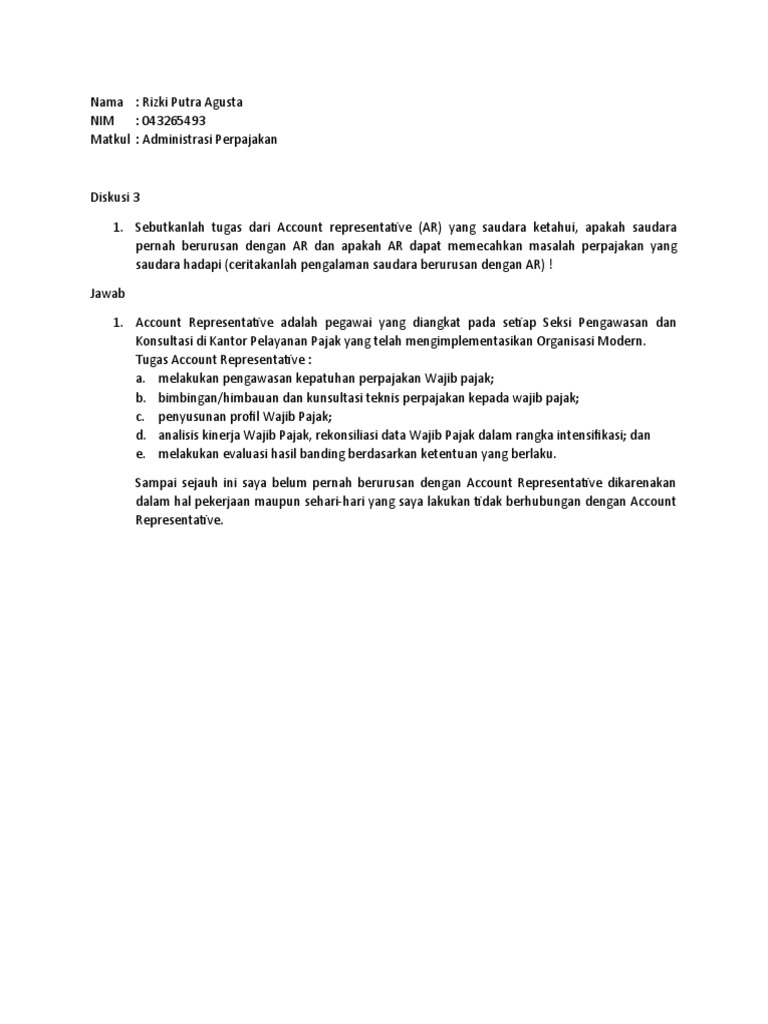 Diskusi 3 | PDF | Karier & Perkembangan | Bisnis