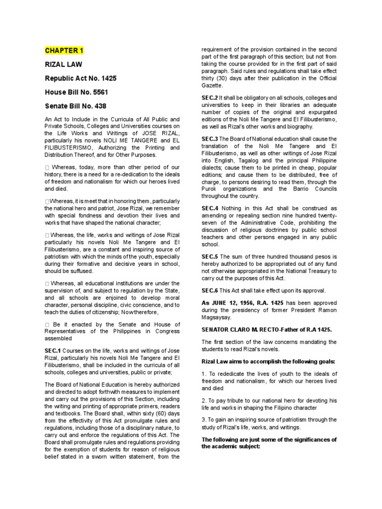 Life - of - Rizal - Chapter 1 To 5 PDF | PDF