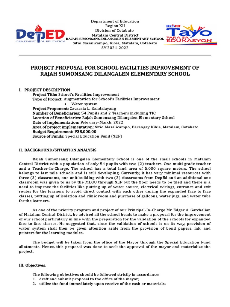 Project-Proposal Water System | PDF