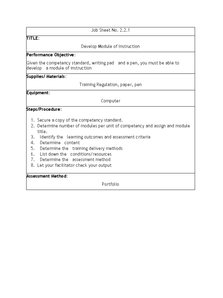 Job Sheet 2.2.1 | PDF | Computers