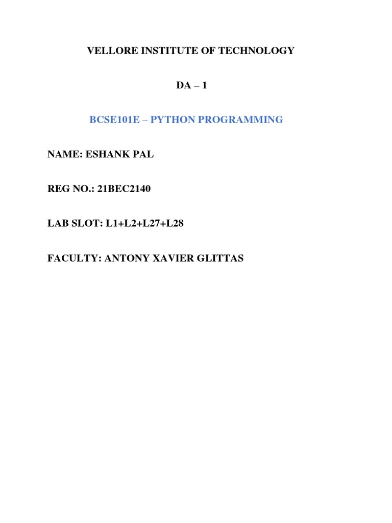 Da1 Final PDF | PDF Da1 Final PDF | PDF