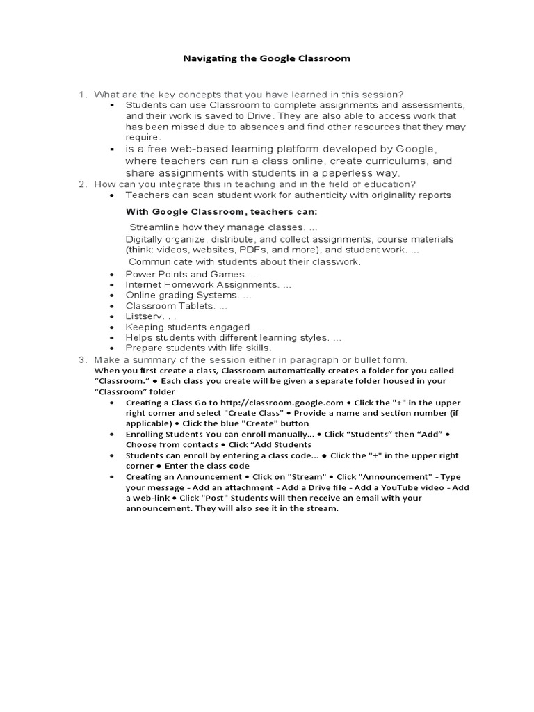 Google Classroom Guide for Teachers | PDF | Computing | Software