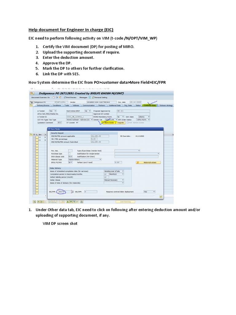 Annexure B VIM Self Help User Manual 2 PDF | PDF | Finance & Money ...