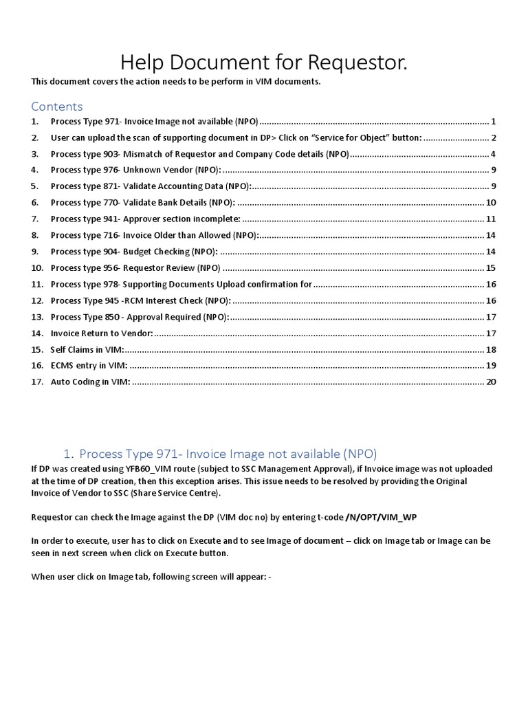 Annexure B VIM Self Help User Manual 5 PDF | Download Free PDF ...