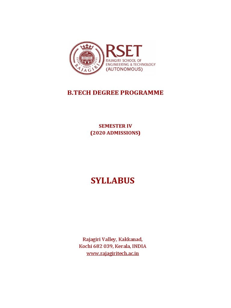 B.Tech Computer Architecture Syllabus | PDF | Computers