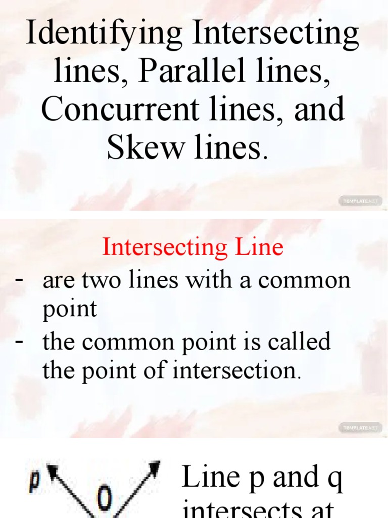 Day 3 Intersecting Parallel Concurrent And Skew Pdf Euclid Euclidean Geometry 