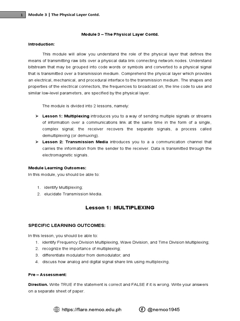 Net 101 - Module 3 - Lesson 1 | PDF