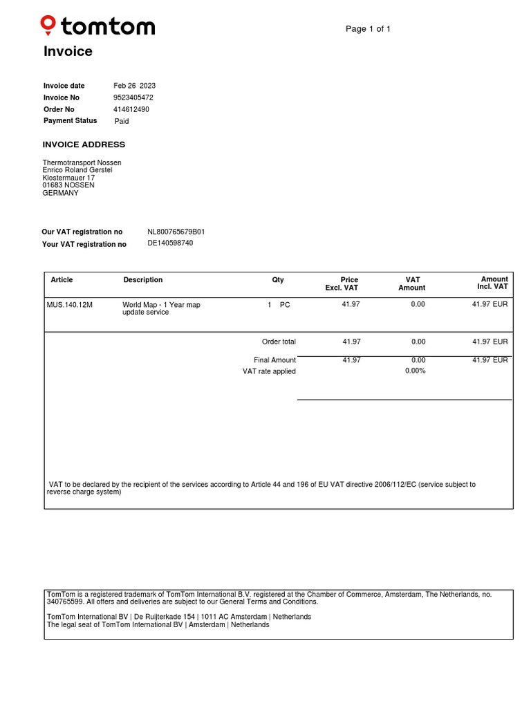 Invoice Address | PDF