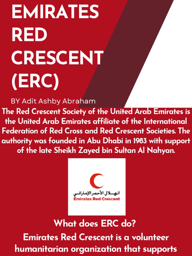 Emirates Red Cresent PDF | PDF