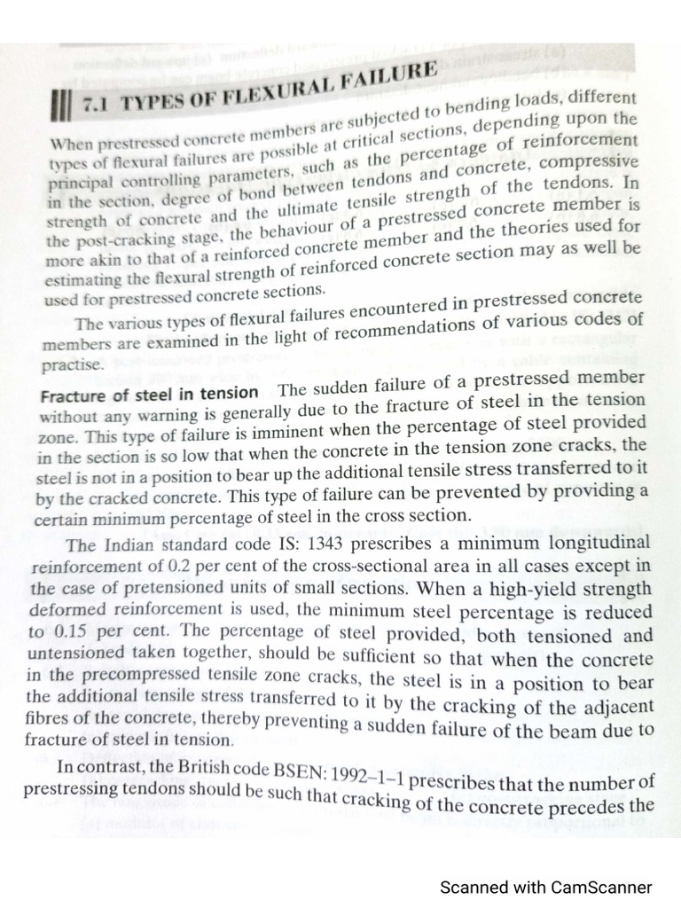 Types of Flexural Failure | PDF