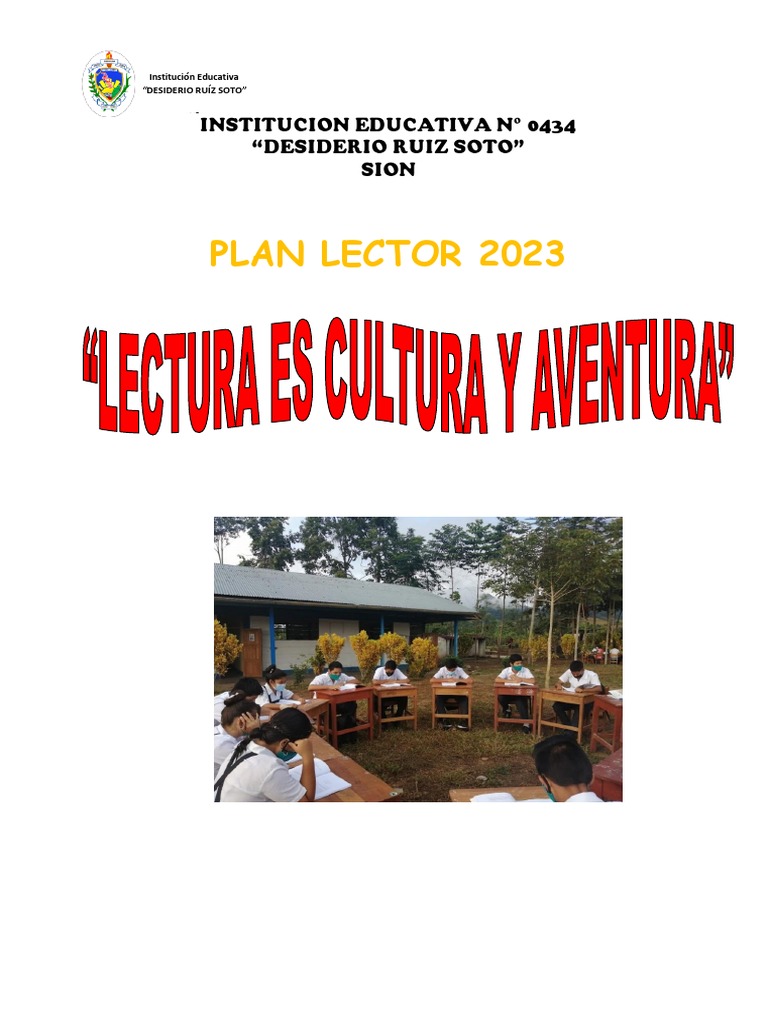 Plan Lector Institucional 2023 PDF | PDF | Maestros | Enseñando