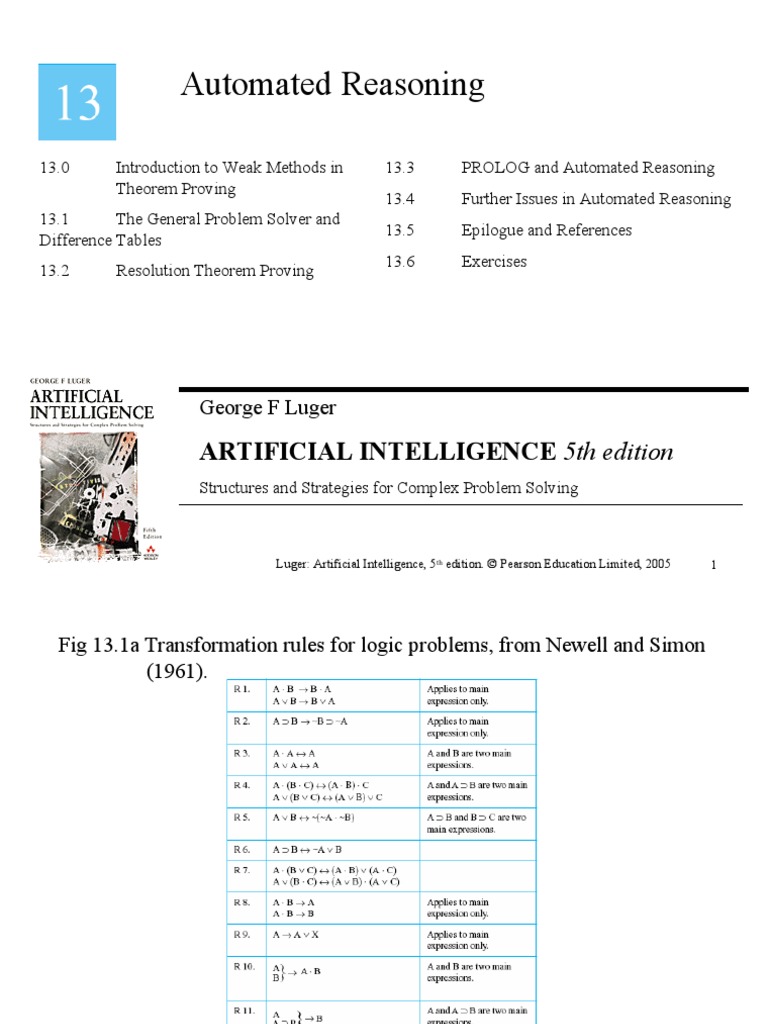 Luger Logic | PDF | Mathematical Proof | Artificial Intelligence