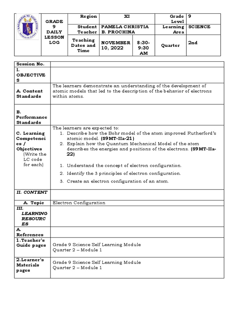 Electron Configuration Lesson 2 | PDF | Atomic Orbital | Electron ...