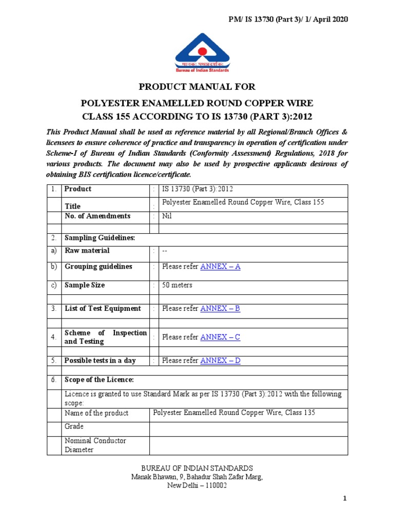 PM Is 13730 3 | PDF