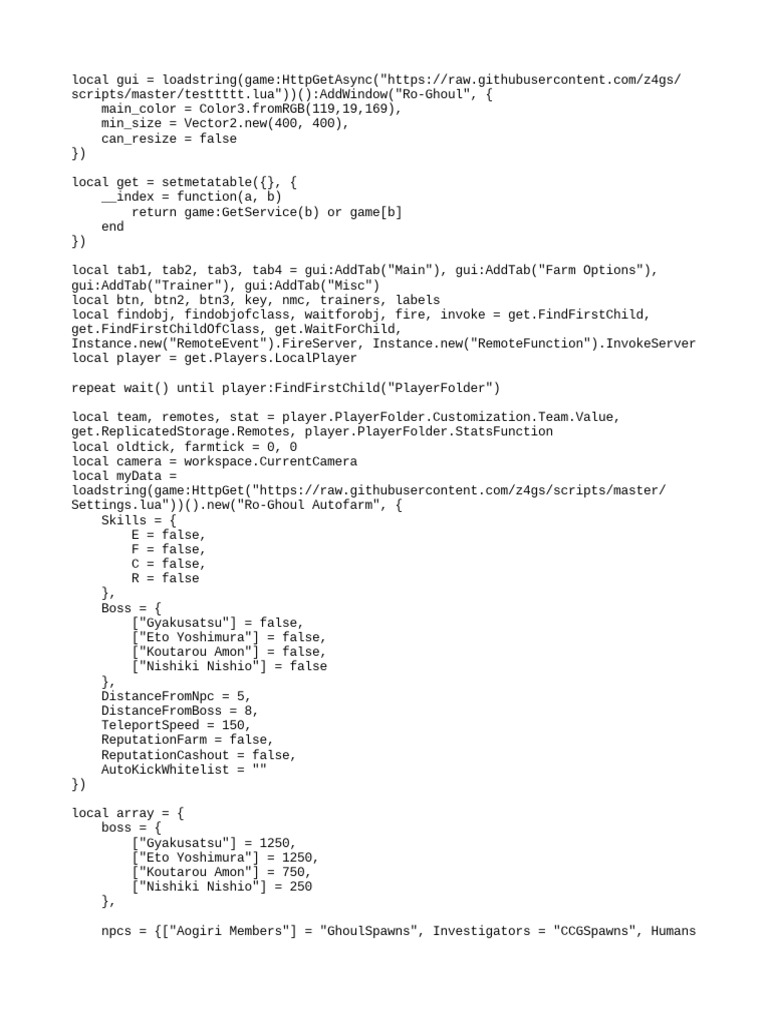 Ghoul Script Modificado. | PDF | Multiplayer Video Games | Online Games