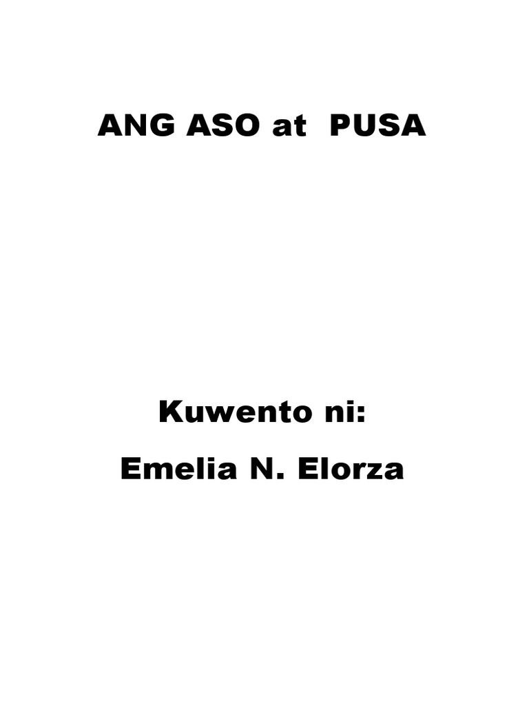 Ang Aso at Ang Pusa | PDF