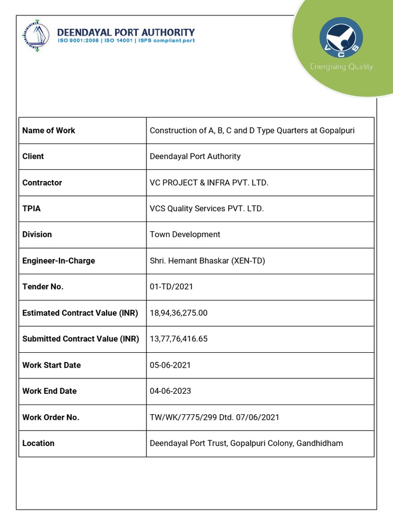 Construction Project Overview | PDF | Technology & Engineering