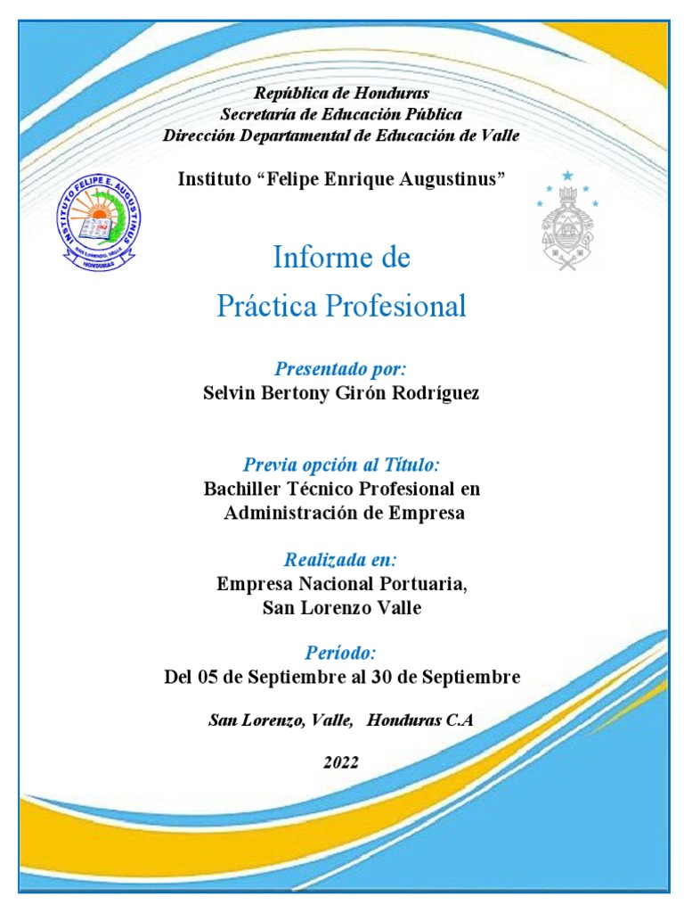 Informe de Practica Profesional de Contaduria y Fiananzas | PDF